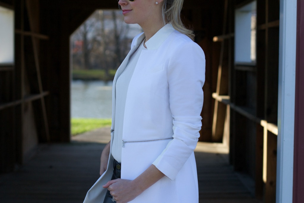 WHITE A-LINE COAT - Styled Snapshots