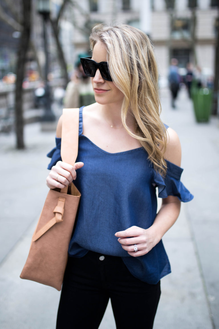 HOW TO STYLE CHAMBRAY TWO WAYS - Styled Snapshots