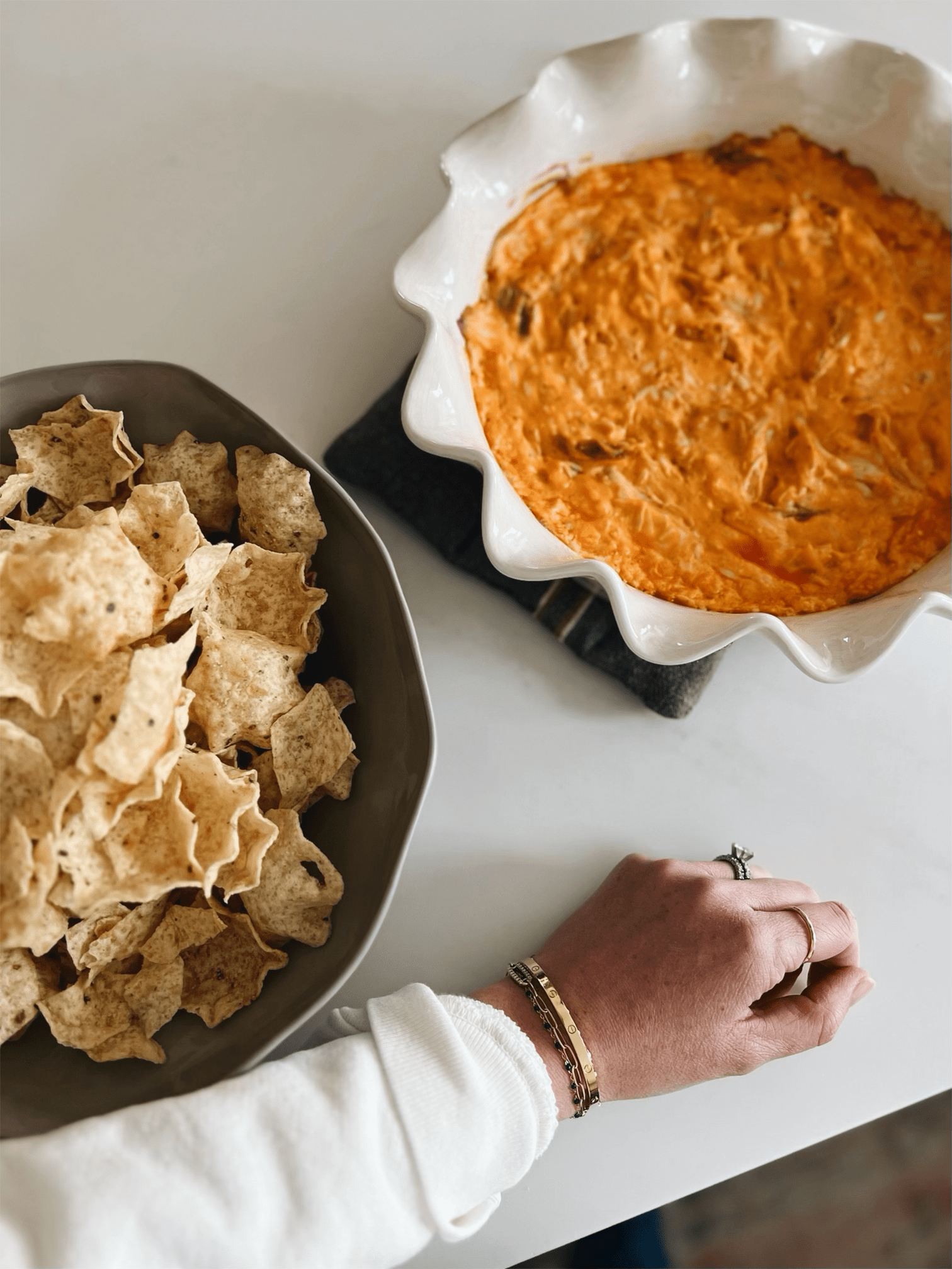 The Best Buffalo Chicken Dip - Styled Snapshots